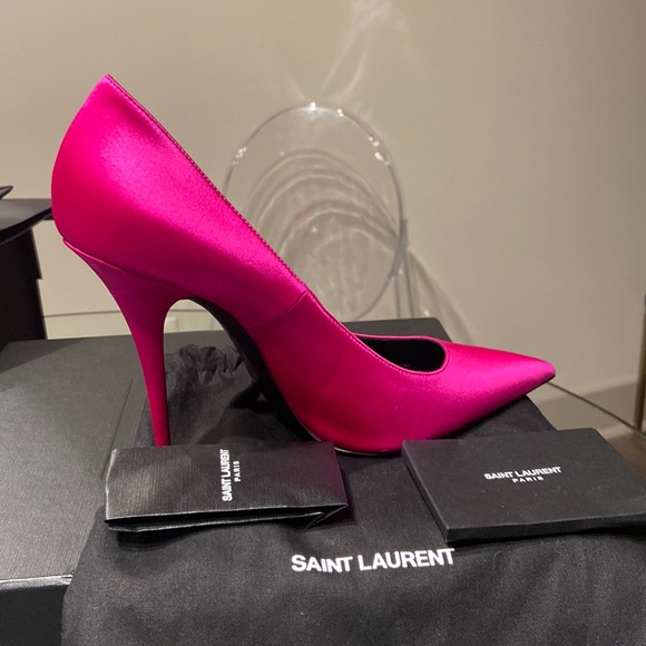Yves Saint Laurent | Shoes | Fuchsia Pump Yves Saint Laurent | Poshmark